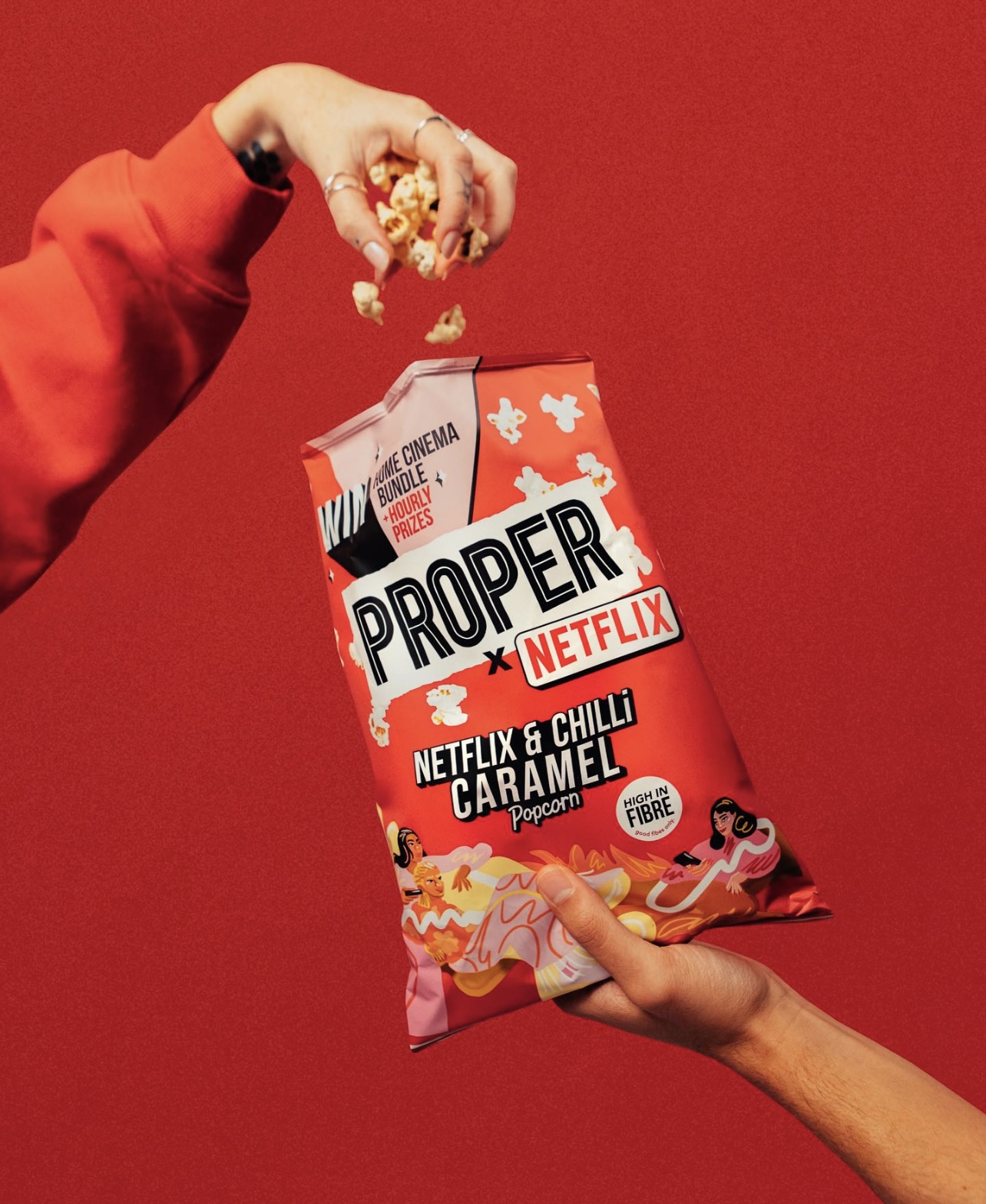 Proper popcorn team up with Netflix to release "Netflix & Chilli ...