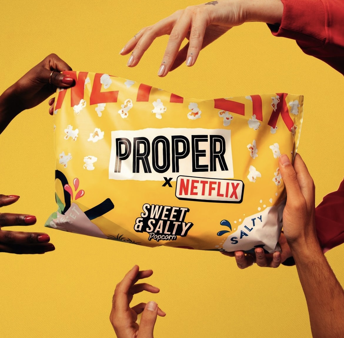 PROPER Snacks Partner With Netflix To Create Pillow Size Pack — Because ...
