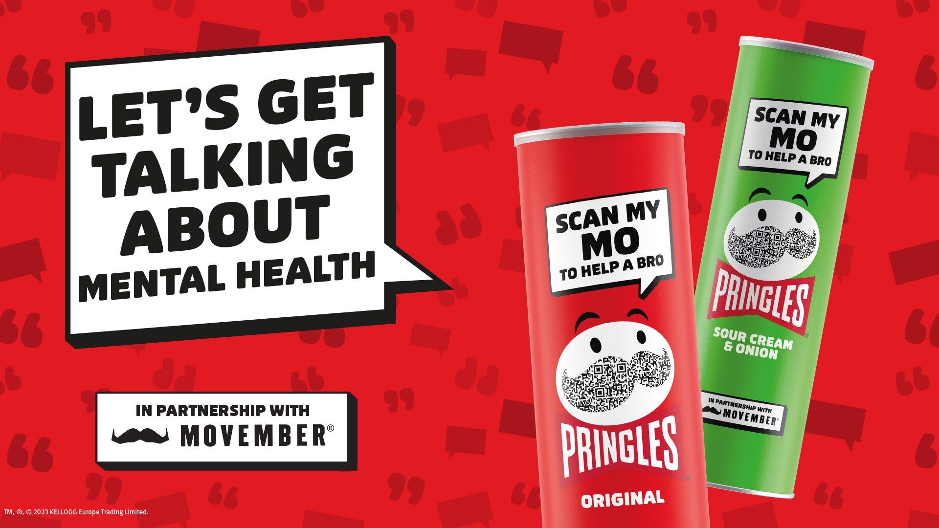 Pringles Shares QR Code On Mr P's Moustache To Raise Awareness Around ...